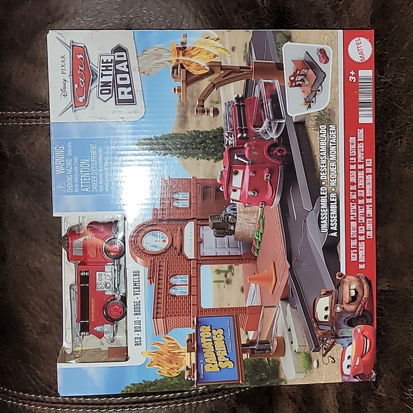 Disney | Toys | Disney Pixar Cars Reds Fire Station Playset Cars On The ...